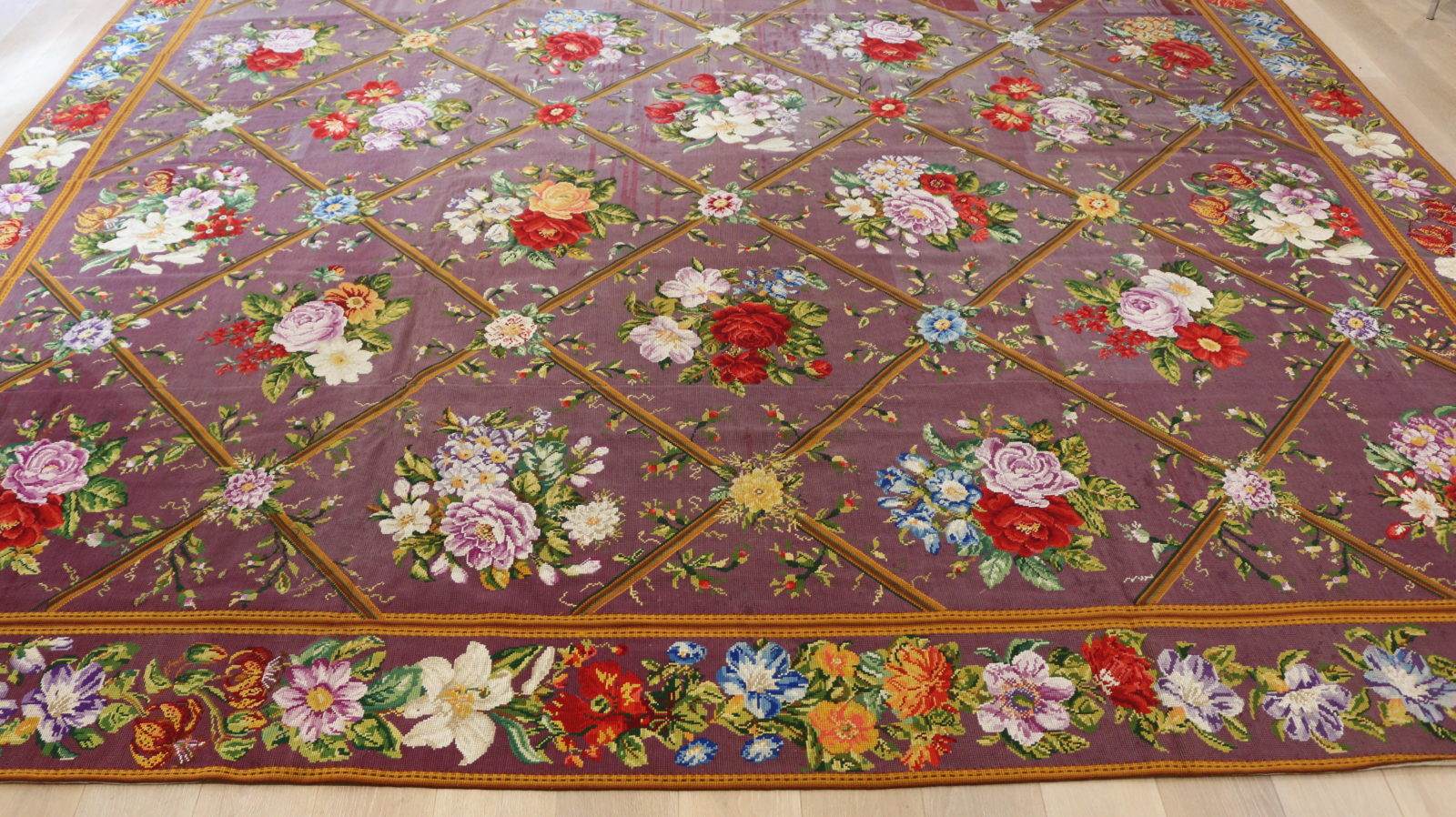 Exquisite English Needlework Carpet – C. John